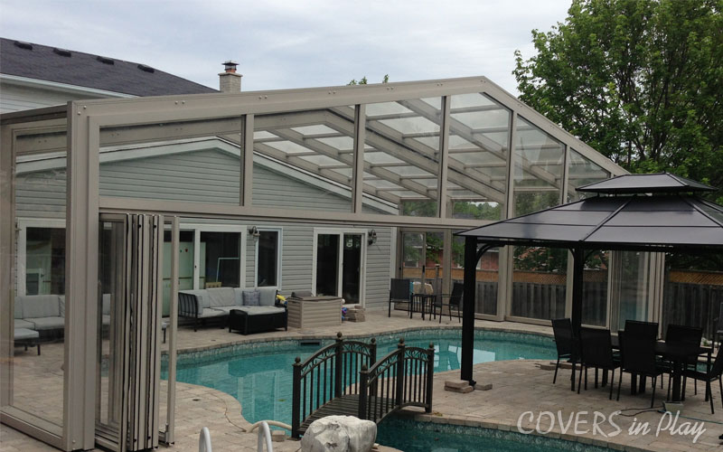 Swimming pool enclosure Holland Landing | Covers in Play